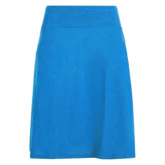 vishes Alternative Bekleidung - Rock Damen Knielang Bio Baumwolle Breiter Bund Jersey R&ouml;cke Basic hellblau 36
