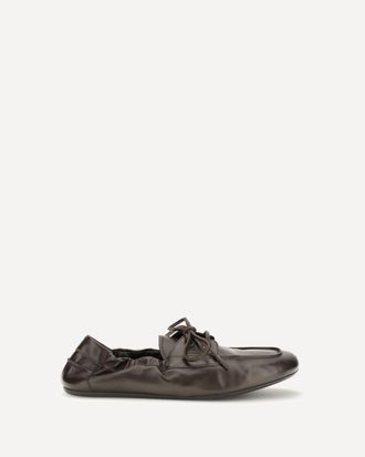 Prada Aged leather lace-up Sneakers Male 6.5