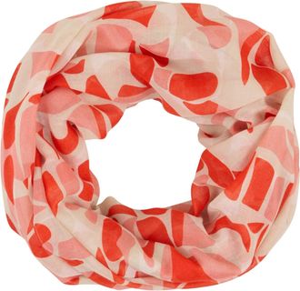 Tom Tailor Damen 1046515 Schal, 37799-Red Dots and Shapes Design, OneSize