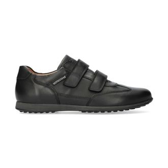 Mephisto Schwarze Lederschuhe mit Klettverschluss f&uuml;r M&auml;nner - - Shoes - Herren - Schwarzk - 47 1/2 EU