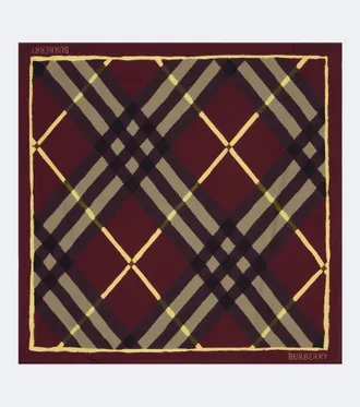 Burberry Foulard Burberry Check en soie
