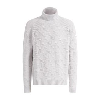 Roberto Ricci Design Runder Kragen Strickpullover aus Samt - - Knitwear - Herren - Wei&szlig; - L