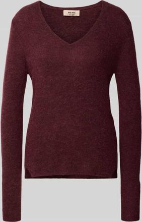 Mos Mosh Slim Fit Strickpullover aus Material-Mix mit Woll-Anteil