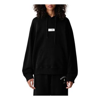 Maison Margiela SweaT-shirt &agrave; capuche en coton - Femme - Sweatshirts et sweats &agrave; capuche - Noir - Taille: 40 FR