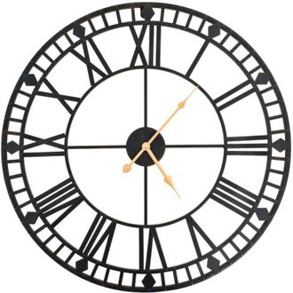 vidaXL Wanduhr Vintage mit Quarzwerk Metall 60 cm xxl Vidaxl