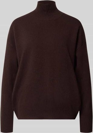 Stefanel Oversized Fit Strickpullover aus reiner Wolle mit Stehkragen