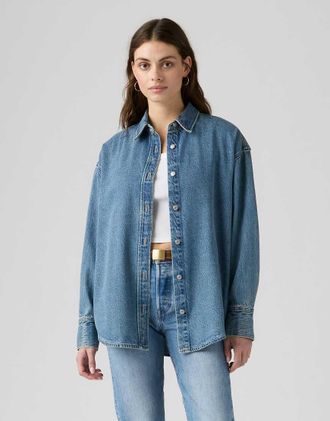 Levi's Jordan chemise en jean l&eacute;g&egrave;re bleue