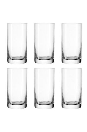 Leonardo Gl&auml;serset Easy +, Klar, Transparent, Glas, 6-teilig, 260 ml, 6.2x12x6.2 cm, Essen & Trinken, Gl&auml;ser, Gl&auml;ser-Sets