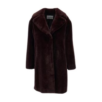 Stand Studio Stand Studio - Manteau Cocoon Camille - Femme - Vestes - Rouge - Taille: 36 FR