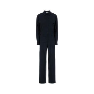 Pantaloni Torino Femme, Combinaisons et Ensembles, Bleu, Taille: 36 FR Long Wool Jumpsuit