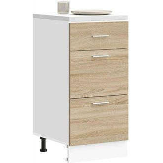 vidaXL Vidaxl - Meuble bas Lyon Ch&ecirc;ne Sonoma 40 x 46 x 81,5 cm Bois ding&eacute;nierie