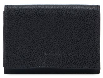 Longchamp Womens Leather Wallet Black & Purses