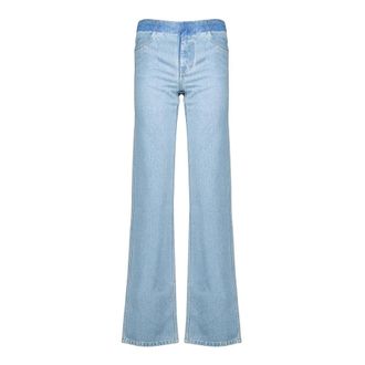 CHRISTOPHER ESBER Jean Coupe Droite D&eacute;structur&eacute; - Femme - Jeans - Bleu - Taille: W26