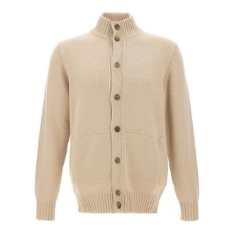 FILIPPO DE LAURENTIIS Gilet boutonn&eacute; - Homme - Pulls - Beige - Taille: L