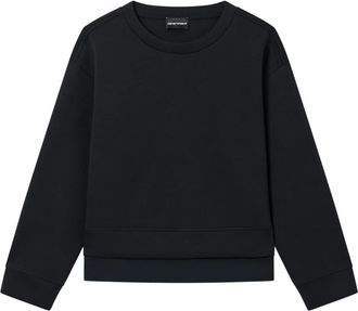 Emporio Armani Femme, Sweatshirts et sweats &agrave; capuche, Bleu, Taille: 42 FR Travel Essential Double-Hem SweaT-shirt