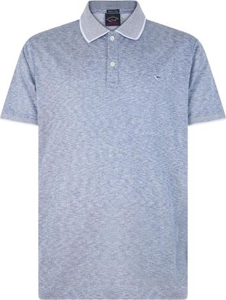 Paul & Shark Polo en coton et soie - Homme - Tops - Bleu - Taille: L