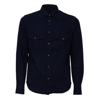 Jacob Cohen Chemise Western en Denim - Homme - Chemises - Bleu - Taille: S