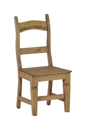 MiaM&ouml;bel Esszimmerstuhl Massivholz - HBT: 100x48x46 cm - Mexico M&ouml;bel f&uuml;r Esszimmer & K&uuml;che - Landhausstil - Bequem