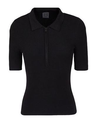 8 by YOOX VISCOSE ZIP-UP POLO NECK TOP