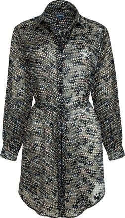 Vilebrequin robe Florence à coupe courte - Noir