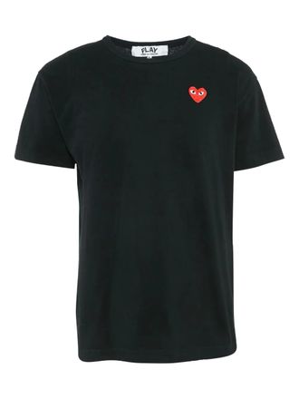 Comme Des Garçons t-shirt Play Heart - Noir