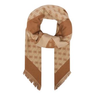 Guess Keffieh Jacquard Noelle - Femme - Accessoires - Beige - Taille: ONE Size
