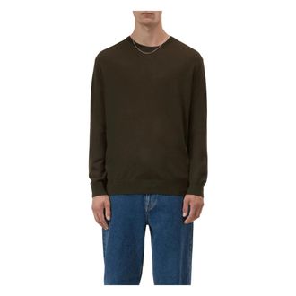 Closed Pullover Woll-Rundhals-Pullover - - Knitwear - Herren - Gr&uuml;n - L