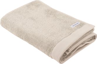 Tom Tailor Duschtuch, 70x140 cm, 100% Baumwolle/ Frottier, mit zwei Aufhängern und Label mit Logo, COLOR BATH TOWEL Beige (Sunny Sand)