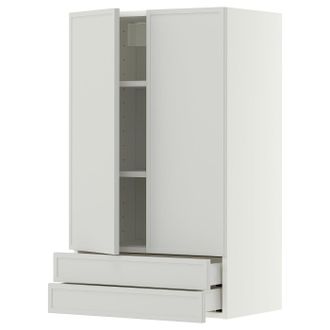 IKEA METOD / MAXIMERA Wandschrank mit 2 T&uuml;ren/2 Schubl