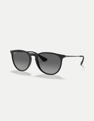 Ray-Ban Erika Phantos - Polarisierte Sonnenbrille in Schwarz mit Gläsern in Grau