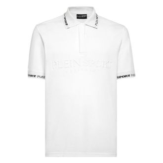 Plein Sport Homme, Tops, Blanc, Taille: XL Polo Statement