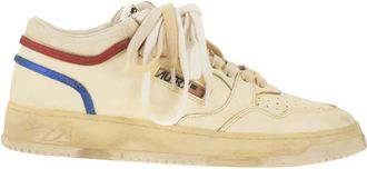 Autry Low-Top Sneaker - Med-Way - Leather Sneakers - Gr. 40 (EU) - in Beige - für Damen