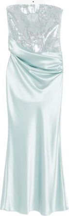 Retrof&ecirc;te Femme, Robes, Bleu, Taille: 38 FR Alexandra Draped Maxi Dress