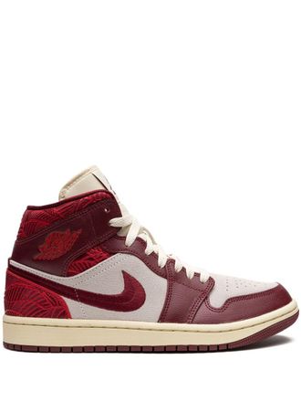 Nike Jordan baskets mi-montantes Air Jordan 1 Tiki Leaf - Rouge