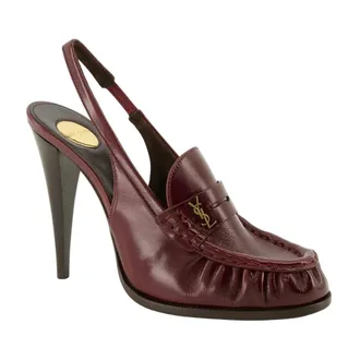 Saint Laurent Le Loafer Slingback Pumps - - Shoes - Damen - Rot - 38 EU