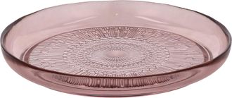 Bitz Kusintha Glasteller, Teller aus Glas, 25 cm, Pink