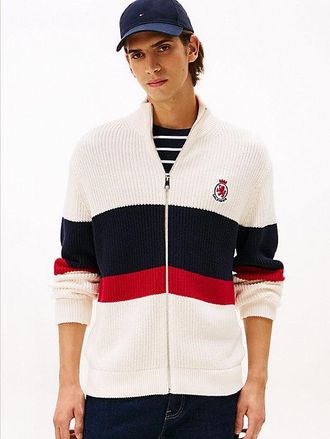 Tommy Hilfiger Pull zippé décontracté colour-block