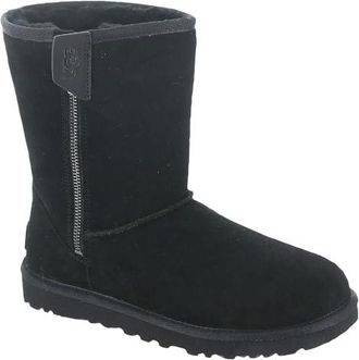 UGG Girls W Classic Short Bailey Zip Boot, Noir, 4 UK Child
