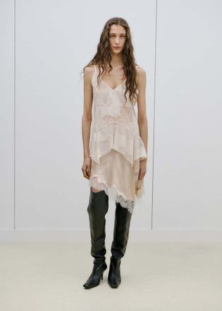 Mango Lingerie-Top mit Spitze ecru - Damen - S - MANGO