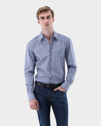 van Laack Hemd mit Paisly Druck Comfort Fit
