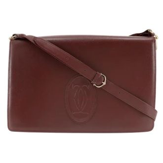 Cartier Pre-owned Leder Schultertasche - - Pre-owned - Damen - Braun - ONE SIZE