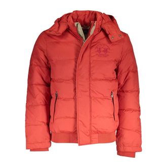 La Martina Homme, Vestes, Orange, Taille: S Sweat à Capuche Orange avec Broderie