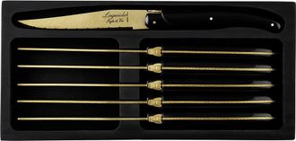 Laguiole Steakmesser Prestige Line, 6-teilig, Golden