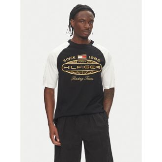 Tommy Hilfiger T-Shirt F1 Movie MW0MW41389 Schwarz Regular Fit