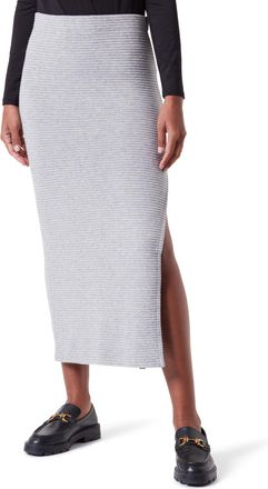 Koton Women High Rise Slit Detail Midi Knitwear Skirt