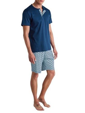 CALIDA Relax Streamline Pyjama Court Hommes, 100% Coton