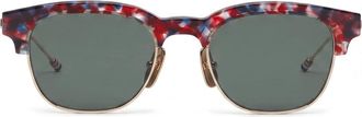 Thom Browne Femme, Accessoires, Brun, Taille: ONE Size Lunettes de soleil ovales