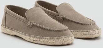 Mango Chaussures cuir jute marron moyen - Homme - 39 - MANGO MAN