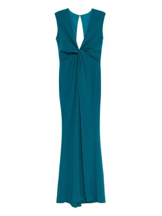 Amsale Drapiertes Kleid - Blau