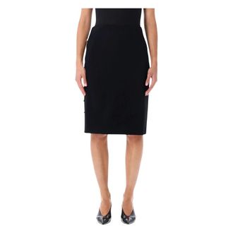 Versace Medusa 95 Rock mit Knopfverzierung - - Skirts - Damen - Schwarzk - S